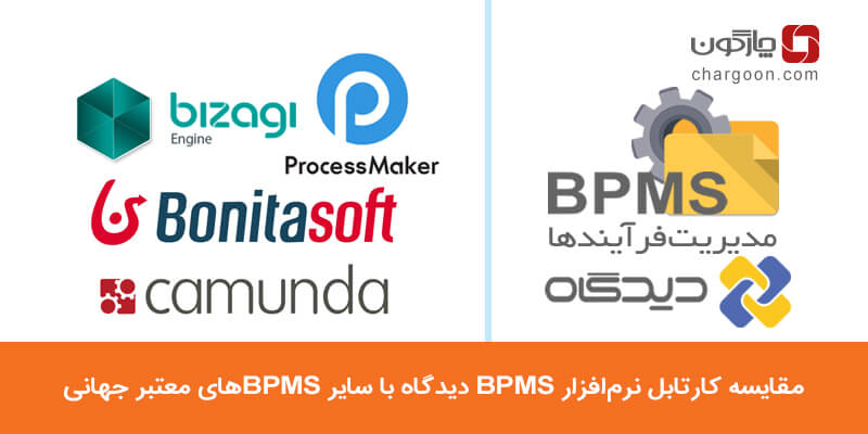 مقایسه کارتابل نرم‌افزار BPMS دیدگاه با سایر BPMSهای معتبر جهانی - چارگون